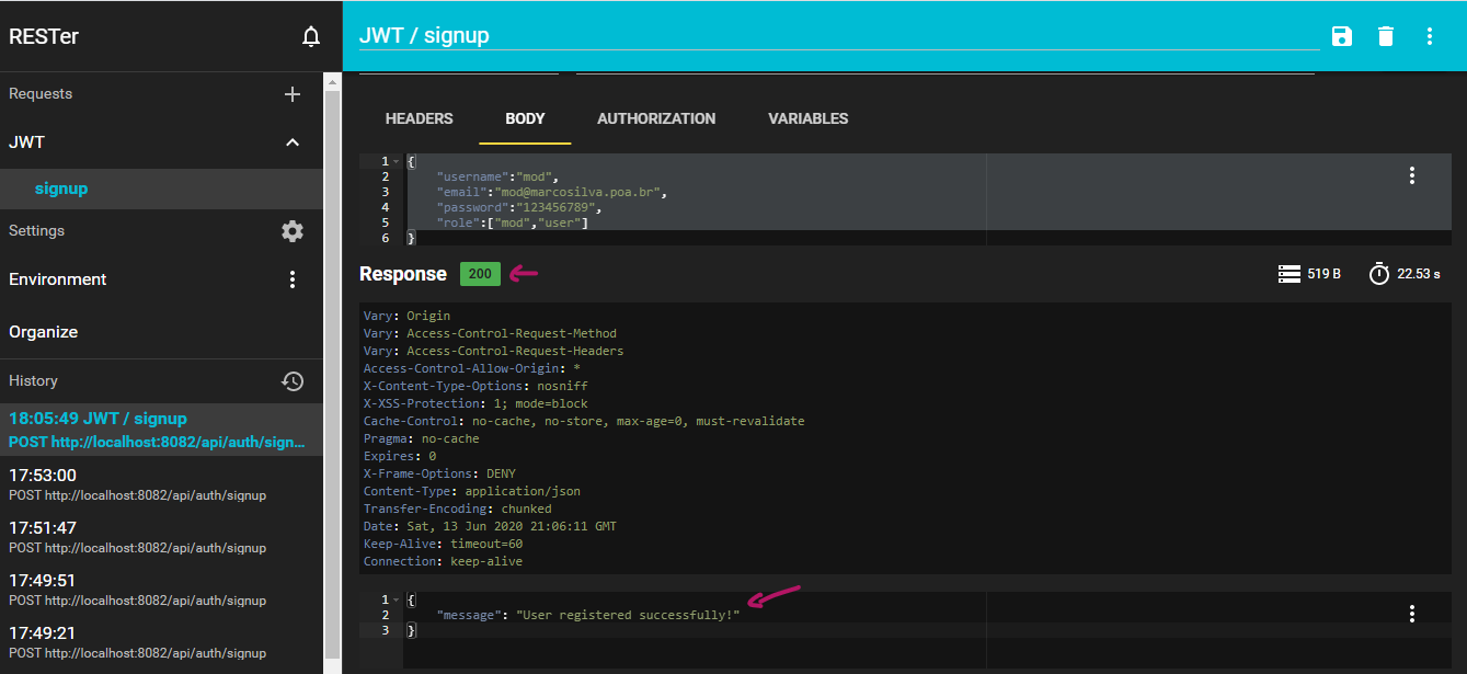 Spring Boot JWT demo | jwt-spring-boot-template