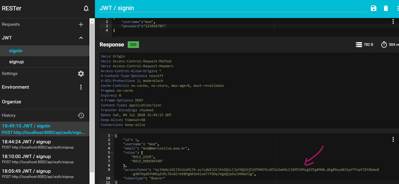 Spring Boot JWT demo | jwt-spring-boot-template
